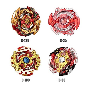 Gytobytle 4 Bey Spinning Top Spriggan Launcher Battling Set, Blade Burst Surge Metal Fusion with Box for Boys Kids