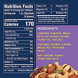 PLANTERS Deluxe Lightly Salted Mixed Nuts, Party Snacks, Plant-Based Protein 15.25oz (1 Canister)