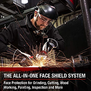 Lincoln Electric OMNIShield Professional Face Shield - High Density Clear Lens - Premium Headgear - K3750-1