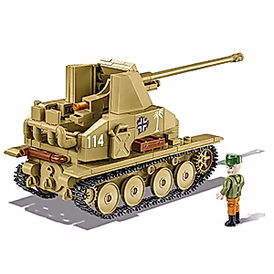 COBI Company of Heroes 3 MARDER III (Sd.Kfz. 139) Mobile Artillery| German World War II Model Toy Vehicle | 420 Pieces | 1:35 Scale Model | Interlocking Building Block Set # 3050