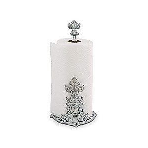 Arthur Court Designs Aluminum Fleur-De-Lis 13" Paper Towel Holder