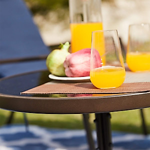 Top Space Patio Lounge Chair Outdoor Chaise Chairs Portable Adjustable Metal Leisure Recliner with Folding Table 3 Pieces for Camping Beach Yard Pool (Light Green)