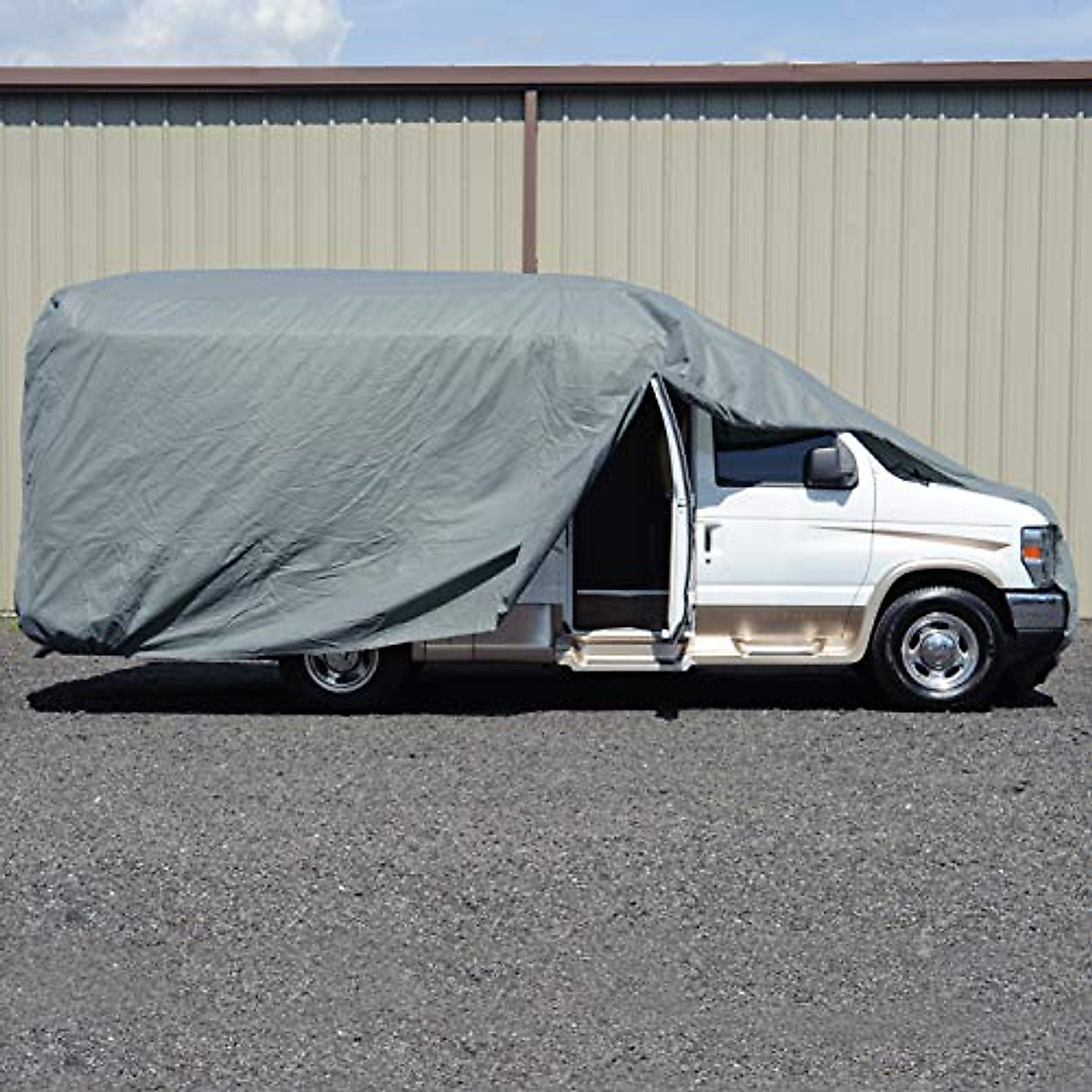 Budge Class B RV Cover Fits Class B RVs up to 21' 6" Long (Gray, Polypropylene), 260" L x 84" W x 96" H (RVRB-22)