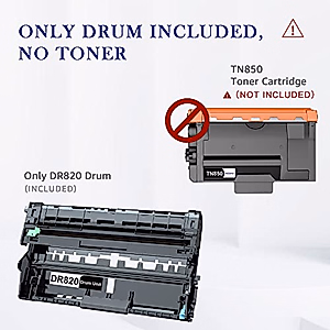 MOOHO Compatible Drum Unit Replacement for Brother DR820 DR-820 DR 820 for HL-L6200DW MFC-L5850DW MFC-L5900DW MFC-L6700DW MFC-L5800DW MFC-L5700DW HL-L5200DW HL-L5100DN Printer (Black, 2-Pack)
