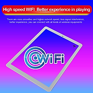 Zyyini Tablet for 10, 10 Inch Kids Tablet, 2GB RAM 32GB ROM, Octa Core Processor, Eye Care IPS HD Screen, 5G WiFi, for Kids, 4500mAh Battery (Silver)