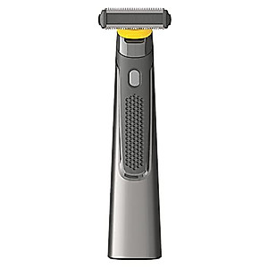 MicroTouch SOLO Titanium, Rechargeable Beard & Body Razor that Trims, Edges, Shaves, and Grooms