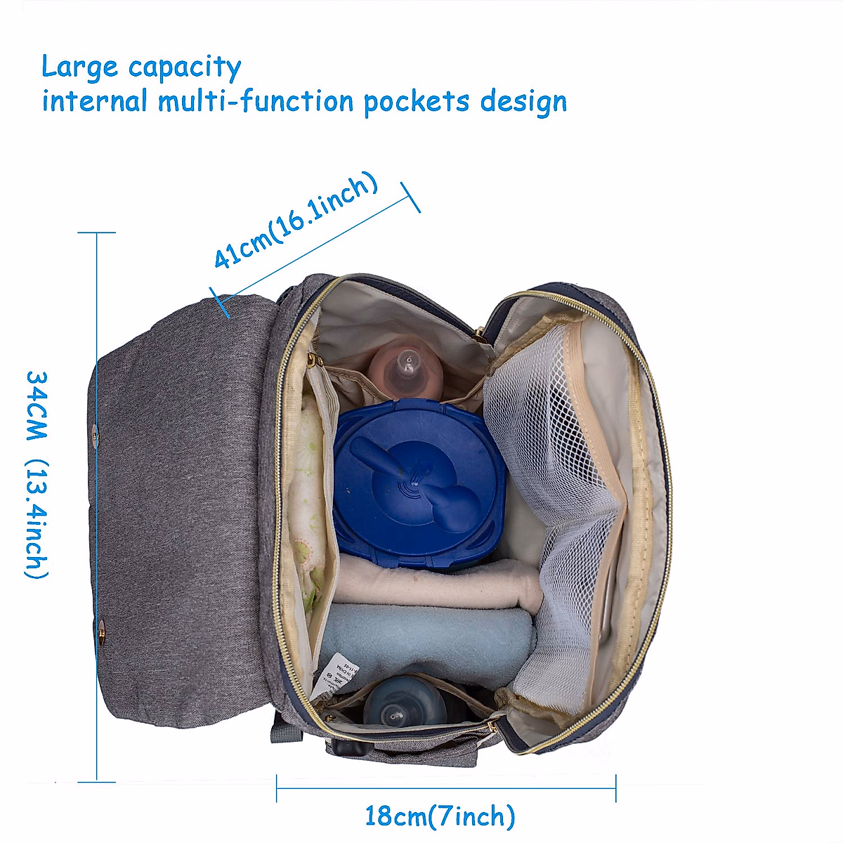 LEQUEEN Diaper Bag Backpack, Travel Back Pack Maternity Baby Changing Bags