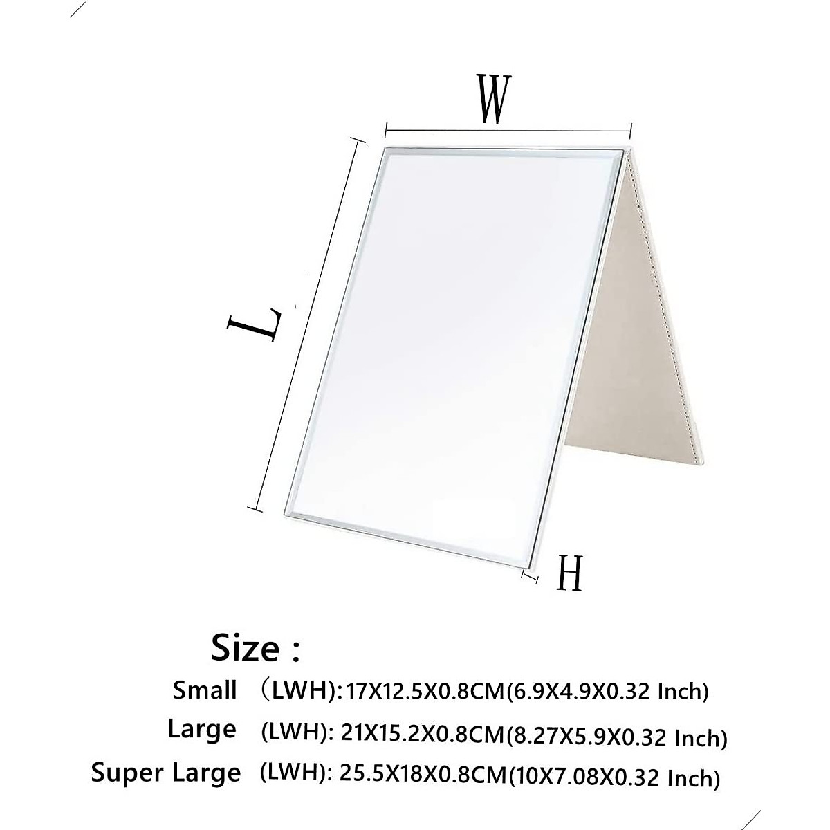 Zcooooool Mirror Large Portable Super HD Mirror Makeup Mirror Multi Stand Angle Hand Free/Handheld/Tabletop Foldable Mirror 10X7 Inch
