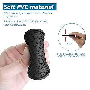 Car Cup Holder Coaster, 4 Pack Non-Slip Insert Coasters, Universal Durable Auto Cup Mat, 2.75 Inch Flexible Silicone Pad for Car Interior, Vehicle Accessories for Men and Women