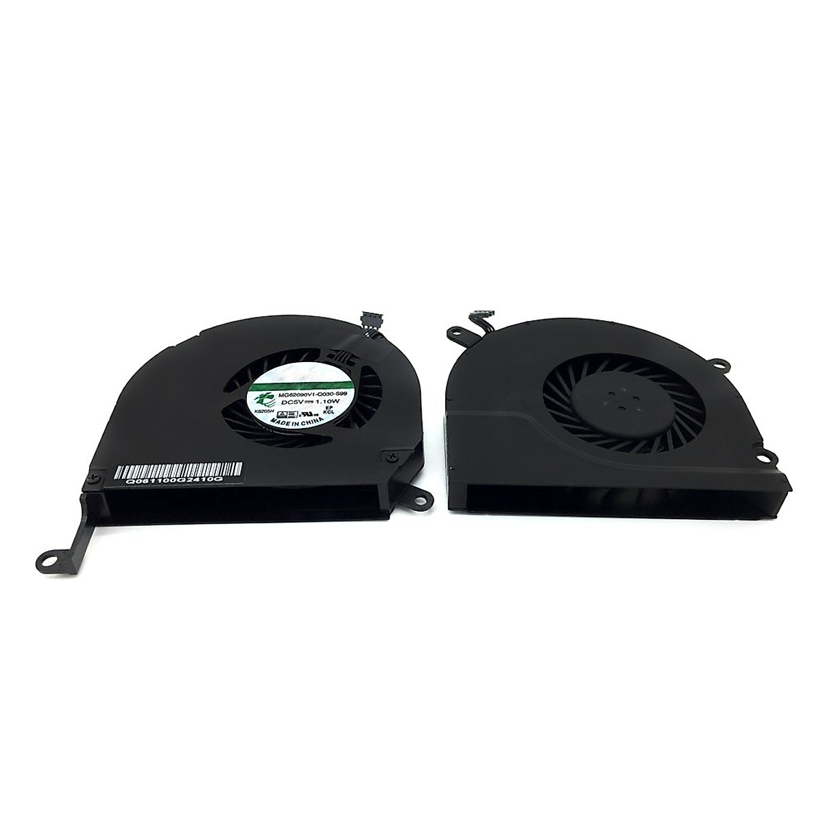 Left and Right Side CPU Cooling Fan Assembly for Apple MacBook Pro 15" A1286 (2008, 2009, 2010, 2011, 2012)
