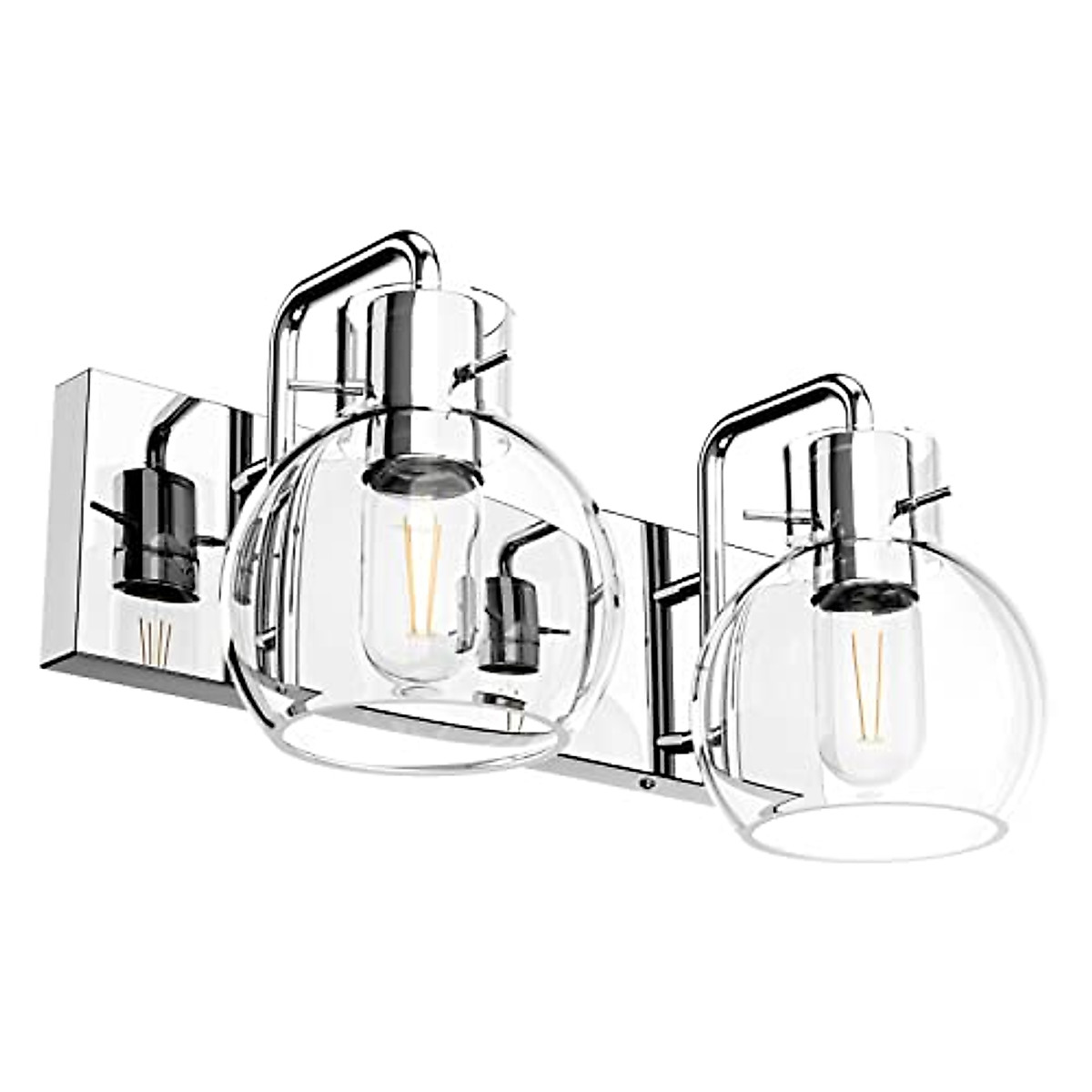 Tipace Clear Glass Globe Lamp Shades Replacement Lampshade for Light Fixture