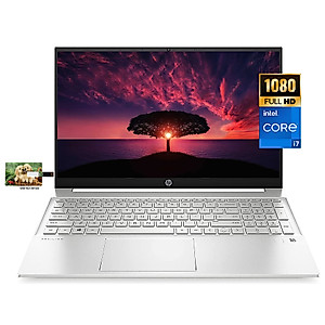 HP Pavilion 15.6'' FHD Business Laptop, 11th Gen Intel Core i7-1165G7 Processor, Windows 10 Pro, 32GB RAM, 2TB SSD, Fast Charge, SD Reader, HDMI, Wi-Fi, Bluetooth, Webcam, 32GB Tela USB Card