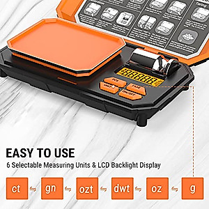 AccuWeight 257 Digital Pocket Scale, 300 g by 0.01 g Precision Gram Scale for Food Ounces and Grams, Small Portable Jewelry Scale with Counting and Calibration Functions for Weed, Powder, and Coffee