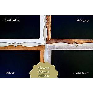 Small Chalkboard Sign with Easel (11x13") + White Liquid Chalk Marker | Hanging or Freestanding Framed Chalkboard with Hand Crafted Sweetheart Frame - Multipurpose | Small Chalkboard Sign