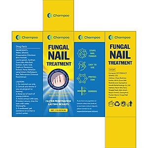Charmpoo Fungus Nail Treatment for Toenail: Toenail Fungus Treatment Extra Strength - Toe Nail Antifungal Treatment Maximum Strength - Effective Fungal Nail Treatment for Fingernail&Toenail
