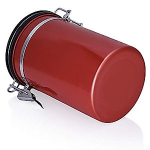 TOPINCN Gorgeous Coffee Canister Stainless Steel Airtight Container with Date Tracker,CO2-Release Valve,Storage Vault for Whole or Ground Coffee Bean,Keeps Your Coffee Fresh,1.8L