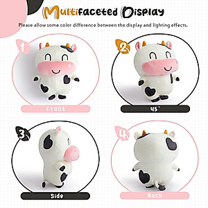 ZGXIONG Cow Stuffed Animal Plush Toy Stuffed Cow Plush Pillow Love Cow Valentines Stuffed Animal Plush Cow Toys Cow Plushies 12 Inch Black and White Cows for Kids Birthday