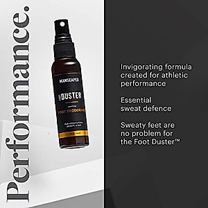 MANSCAPED® The Foot Duster™, Men's Cooling Foot Deodorant Spray, Featuring Tea Tree Oil and Our Signature MANSCAPED™ Scent
