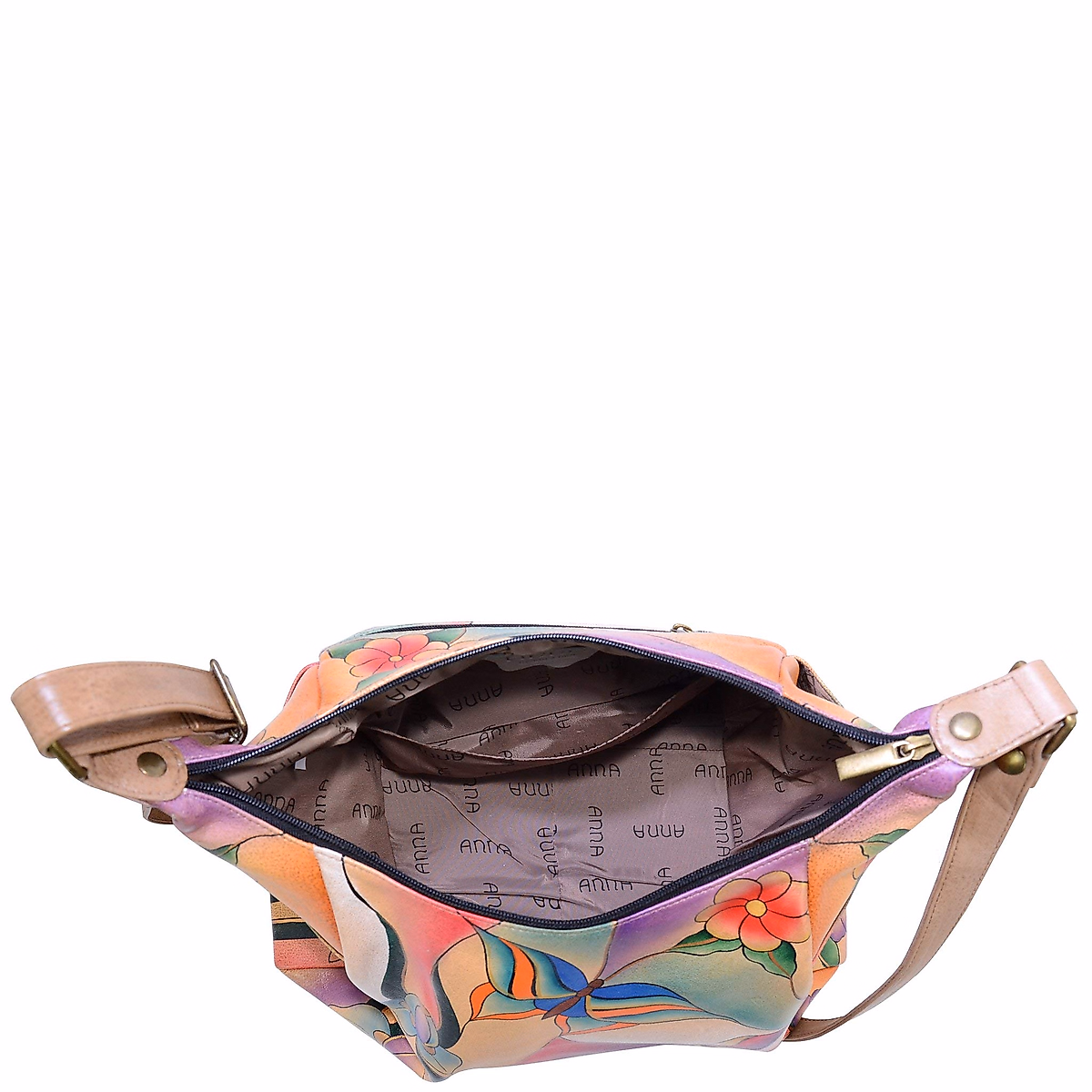 Anna by Anuschka 8060, Butterfly Glass Painting