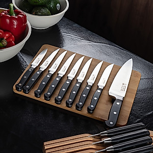 Chef Craft Pro Series Knives, 9 Piece Set, Stainless Steel/Black