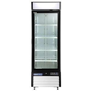 Kratos Refrigeration 69K-826 Commercial Swing Glass Door Freezer, 1 Door, 27"wide, 23 cu ft, White
