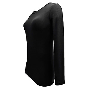 Natural Uniforms Women's Long Sleeve Tee Shirt Underscrub-2-Pack (Small, 2 Pack Black)