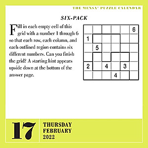 Mensa 365 Brain Puzzlers Page-A-Day Calendar 2022: A brain busting year of tough pangrams, word ladders, logic challenges, number sequences, and more.