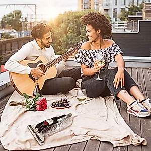 LIVEBAY 5 Pack Reusable Wine Bag for Travel Wine Bottle Protector Sleeve for Airplane Car Cruise Protection Luggage Leak-proof