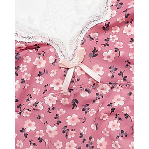 Marilyn Monroe Women's Pajama Sets - 2 Piece Lace Trim Cami Top and Micro Sleep Shorts - Pajama Lounge Sets for Women (M-XL), Size Medium, Rose