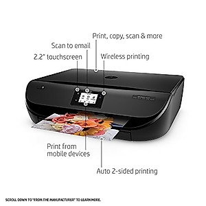 HP Envy 4520 Wireless All-in-One Color Photo Printer with Mobile Printing,HP Instant Ink or Amazon Dash replenishment ready (F0V69A)