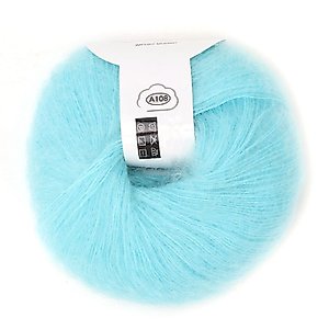 Wool Yarn, Soft Lightweight Knitting Yarn, Angora Mohair Hand Washable Crochet Yarn for Hand Knitting, Anti Pilling and Anti Shrinkage Yarn for Weave Scarve, Shawl, Sweater, Hat