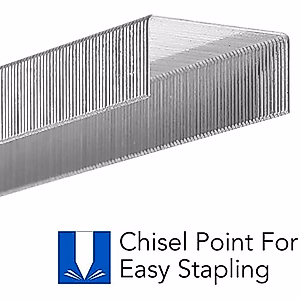 Staples 4 Pack - 20,000 Premium Staples S.F.3 - Heavy Duty Chisel Point Premium Staples 1/4 Inch Staple - Staples for Stapler Jam Free Office Staples for Standard Stapler