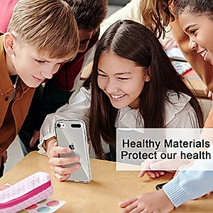 ANNSD for iPod Touch 7th Generation Case, iPod Touch 6th / 5th Case，Slim Flexible TPU Cover Hybrid Impact Full Body Protective Case Cover for Apple iPod Touch 7th/6th/5th Case for Kid (Clear)