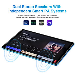 DOOGEE Android 13 Tablet T10S 10 incht Tablet IPS FHD Screen, 11GB RAM + 128GB ROM (Expand 1TB), TUV Low bluelight, 6600mAh Battery, 8MP+5MP Camera, Widevine L1 Tablet Android