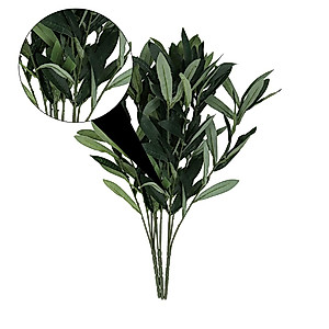 Artificial Olive Branch Greenery Leaves Stem Fake Plant Olive Tree Branches Photography Props for Office Wedding Greenery Decorations