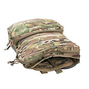 Excellent Elite Spanker Tactical MOLLE Hydration Pack for 3L Hydration Water Bladder Molle Vest Accessory(Multicam)