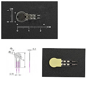 Force Sensing Resistor, Pressure Sensor, 20GM-2KG Force Sensor, High Precise Flexible Force Gauge for Home Industry (2 Pack)