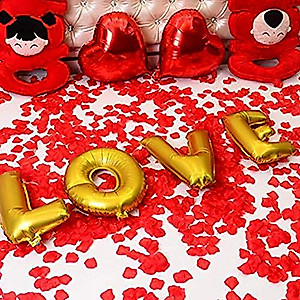 LZXD 1000 Pieces Black Artificial Silk Rose Petals Flower Decoration Wedding Party Color Black