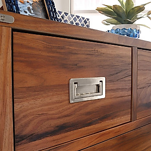 Sauder Vista Key 5-Drawer Dresser, L: 31.5" x W: 15.67" x H: 46.69", Blaze Acacia Finish