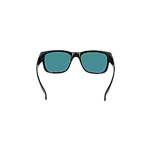 Columbia Men's Sunglasses PENNS CREEK - Shiny Black & Green with Polarized Green Mirror Lens