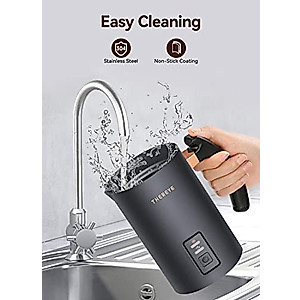 Milk Frother, Thereye Electric Milk Steamer, Automatic Hot and Cold Foam Maker and Milk Warmer for Latte, Cappuccinos, Macchiato, Hot Chocolate Coffee