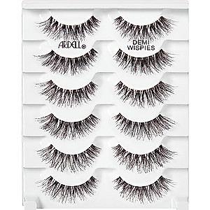 Ardell False Eyelashes Demi Wispies Black, 1 pack (6 pairs per pack)