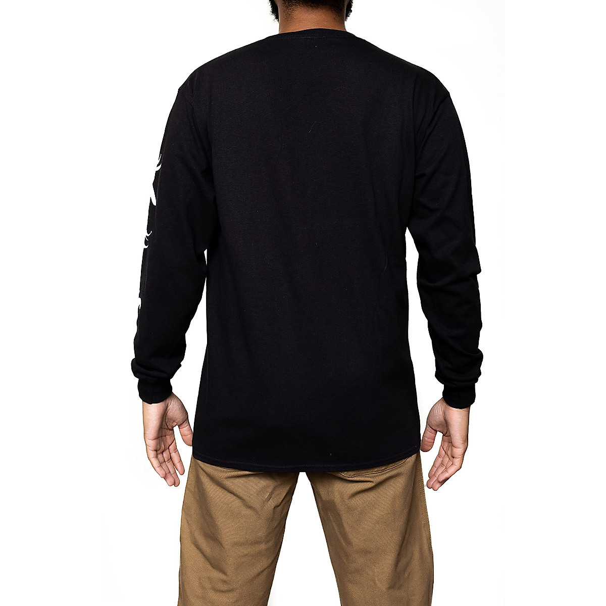 Disney Nightmare Before Christmas Nightmare Moon Long Sleeve Adult T-Shirt (Black,SM)