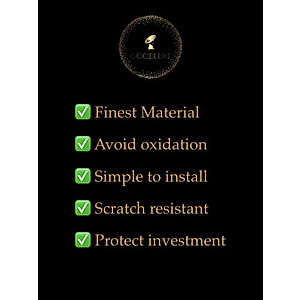 GOODLUXE Hardware Protective film for Classic Flap. Hardware protector for Classic flap Small or Medium Hardware protective sticker for Classic Flap Small or Medium, Clear, (CH-S/M)