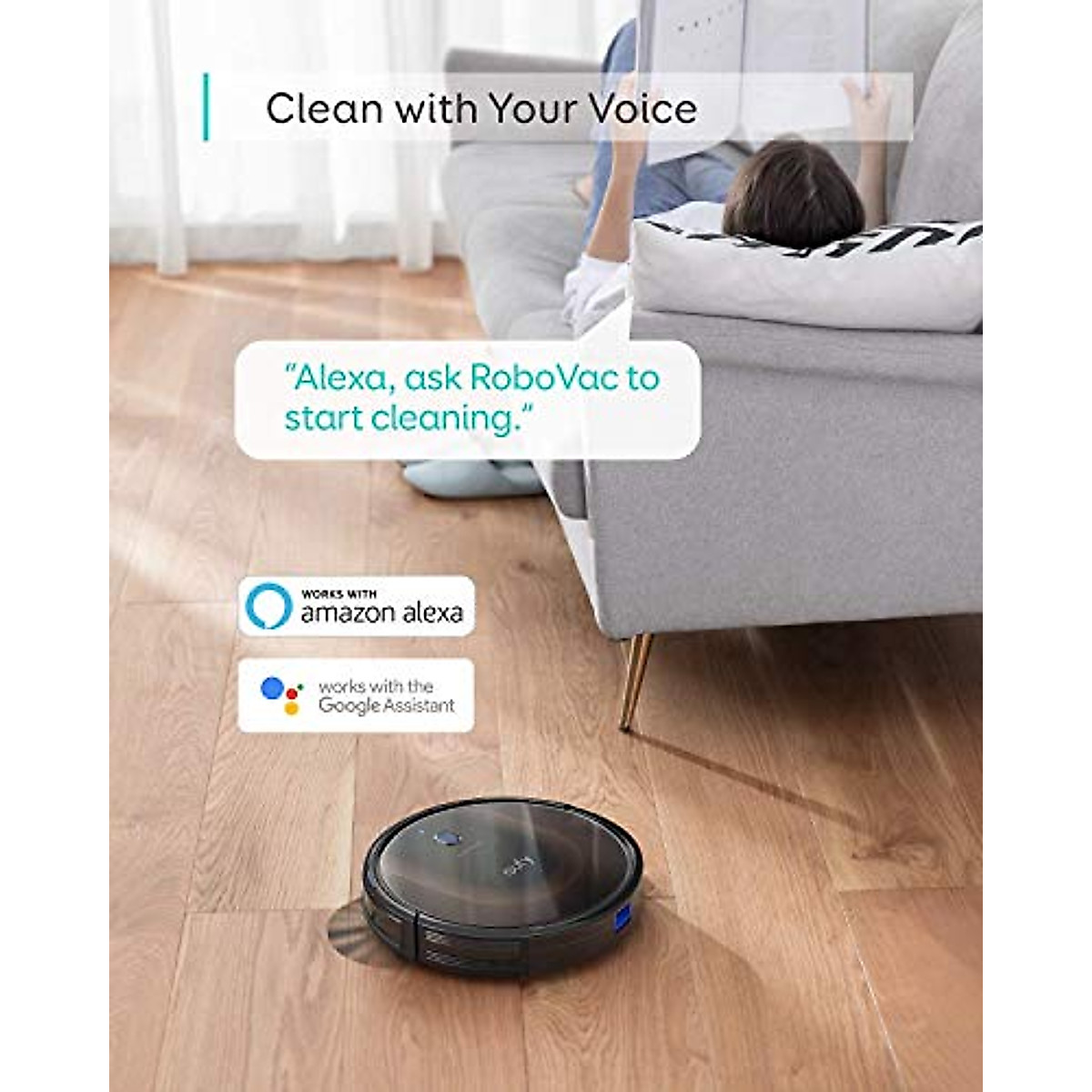 eufy by Anker, BoostIQ RoboVac 30C MAX, Robot Vacuum Cleaner, Wi-Fi, Super-Thin, 2000Pa Suction, Boundary Strips Included, Quiet, Self-Charging, Cleans Hard Floors to Medium-Pile Carpets