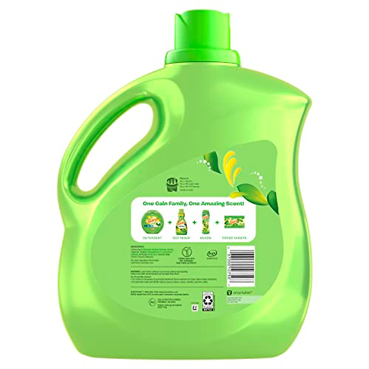 Gain Laundry Fabric Softener Liquid, Original, 129 Fl Oz 150 Loads