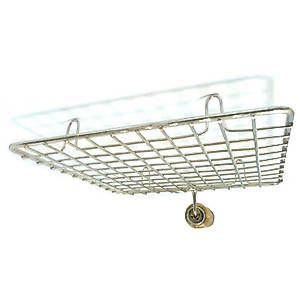 YADNESH Stainless Steel Wire Roaster Papad Jali Roasting Net Roast Grill Chapati Toast Wooden Round Handle (7.5 Inch)