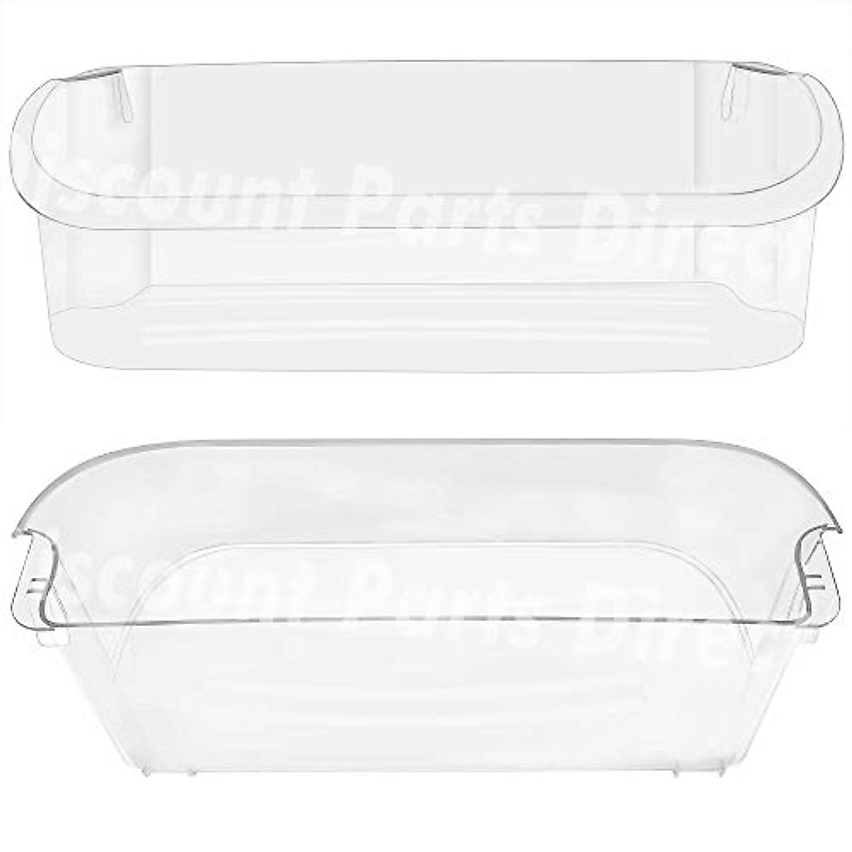 240356402 Clear Refrigerator Door Bin Side Shelf For Electrolux and Frigidaire, Upper Slot Replacement Shelf, Gallon Size - Replaces AP2549958, 240430312, 240356416, 240356407, and more