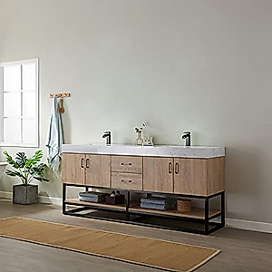 Vinnova 789072B-NO-GW-NM Alistair Bathroom Vanity, North American Oak Finish