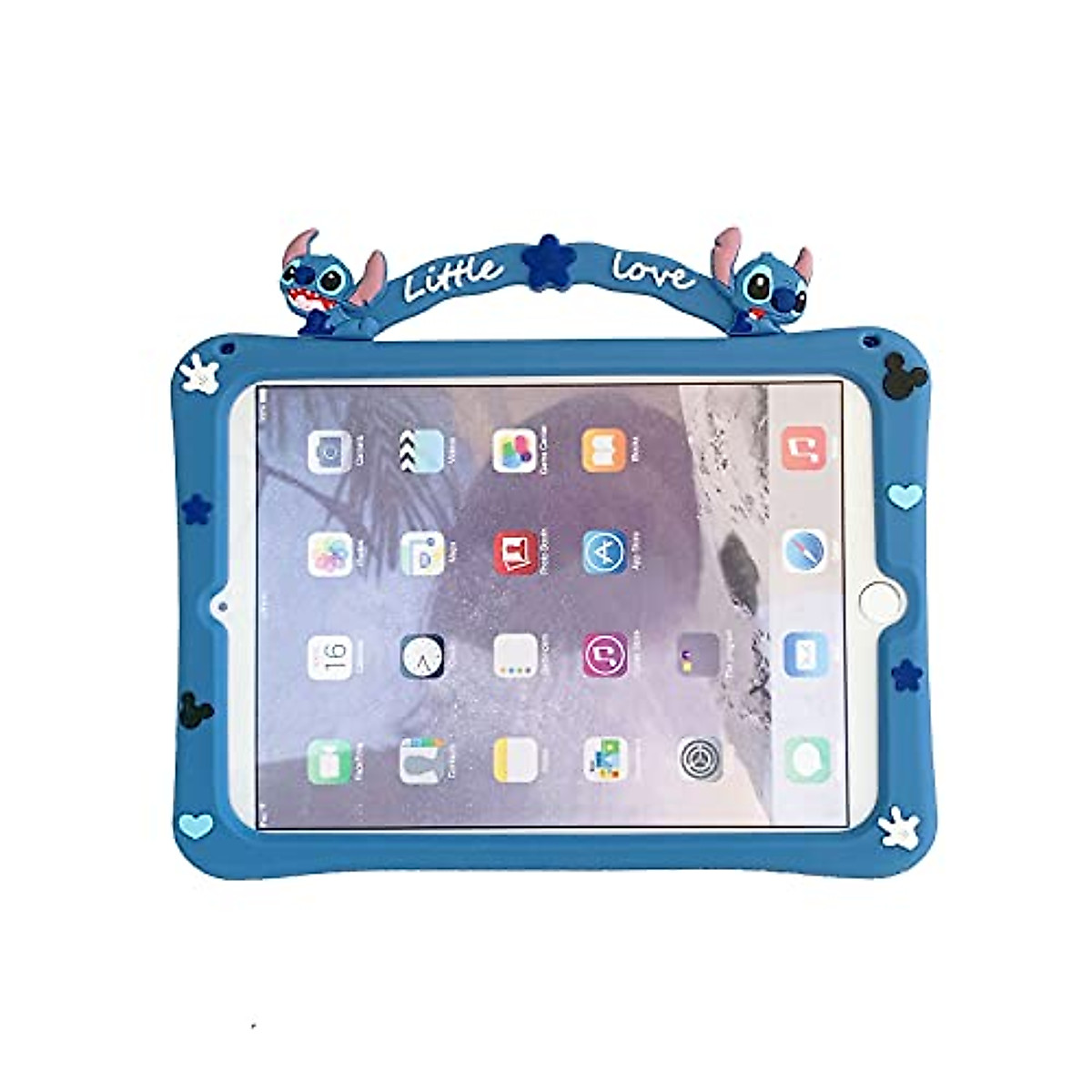 Case for iPad 8th / 7th Generation (2020/2019), iPad 10.2 Case for Kids，Stitch Cute Cartoon Case with Fold Stand Ultra Soft Slim Silica Shockproof Cover for Girls Boys